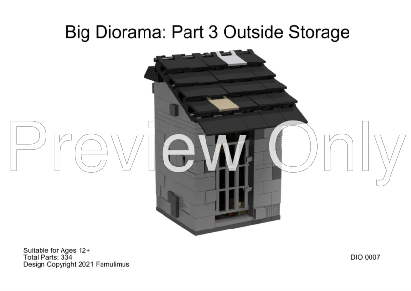 LEGO MOC Big Diorama: Part 3 Outhouse Storage by Famulimus ...