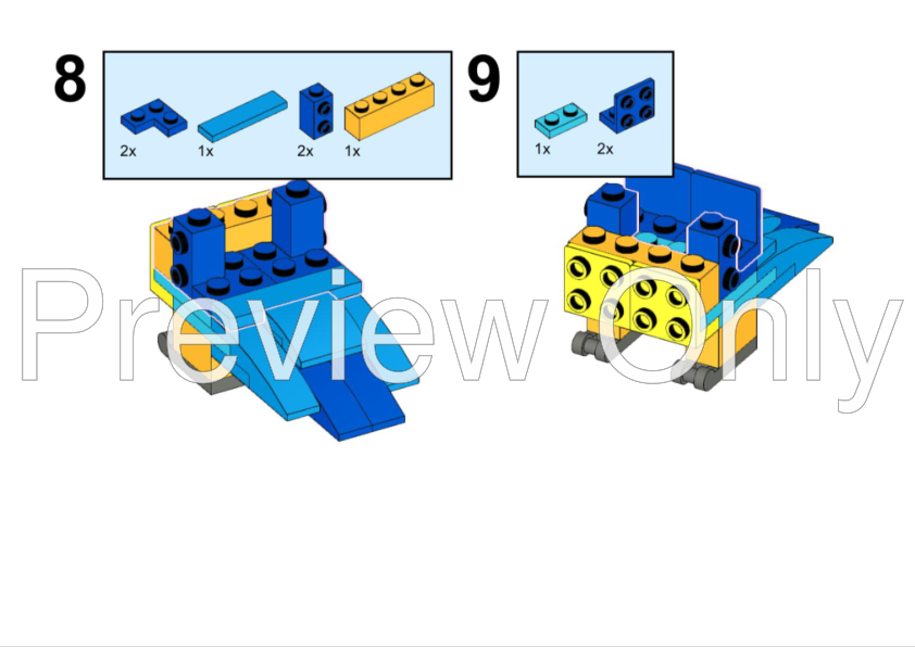 Toys PDF Instructions Hyacinth Macaw BrickHeadz Lego MOC Toys & Games ...