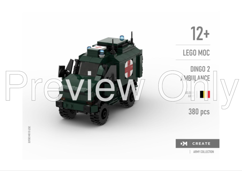 LEGO MOC Army collection - Dingo 2 armored ambulance - Belgian Army by ...