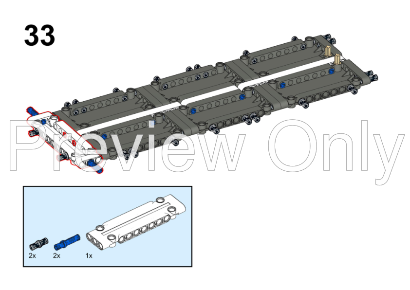 LEGO MOC Ford F-350 Dually Pickup Truck (DRW) with horse trailer/42078 ...