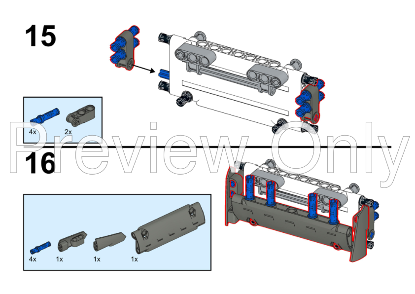 LEGO MOC Ford F-350 Dually Pickup Truck (DRW) with horse trailer/42078 ...