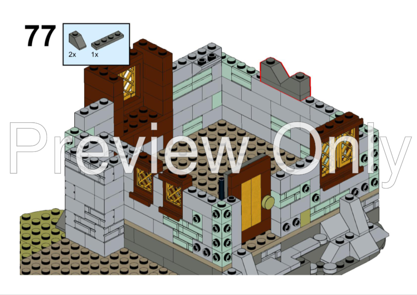 LEGO MOC MEDIEVAL WATERMILL by Baylon0613 | Rebrickable - Build with LEGO