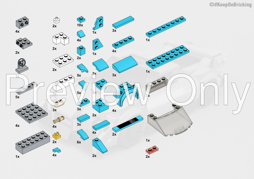 LEGO MOC 76898 Supercar by Keep On Bricking | Rebrickable - Build with LEGO