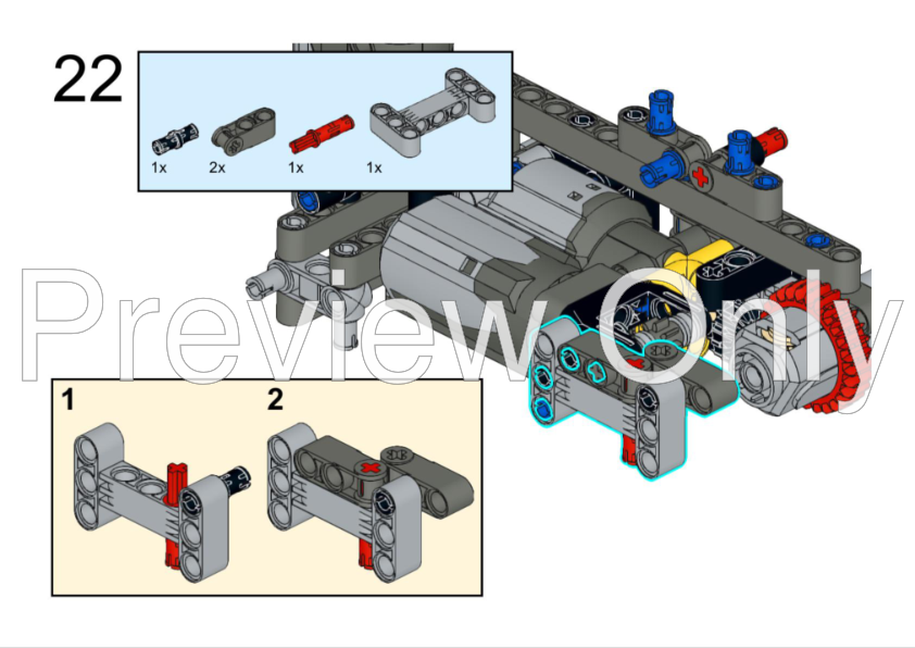 LEGO MOC RC Forklift by A_C | Rebrickable - Build with LEGO