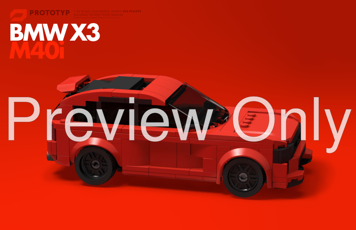 Lego Moc Bmw X3 M40i Red By Prototyp Rebrickable Build With Lego