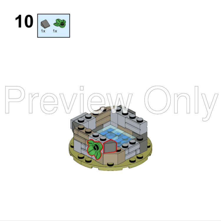 LEGO MOC Village well by peter.keith | Rebrickable - Build with LEGO