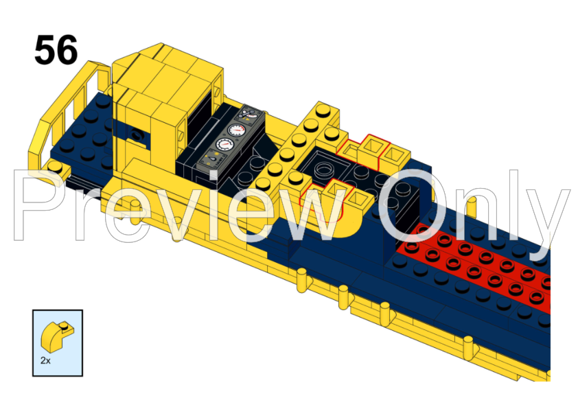 LEGO MOC GP30 Santa Fe diesel locomotive train by josszo | Rebrickable ...