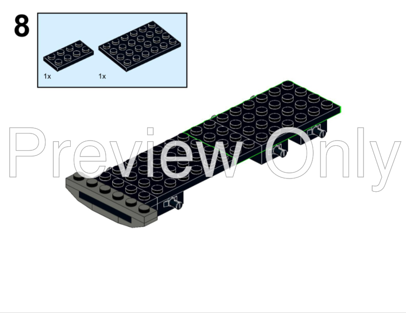 LEGO MOC 6x6 Flatbed Truck by HaulingBricks | Rebrickable - Build with LEGO