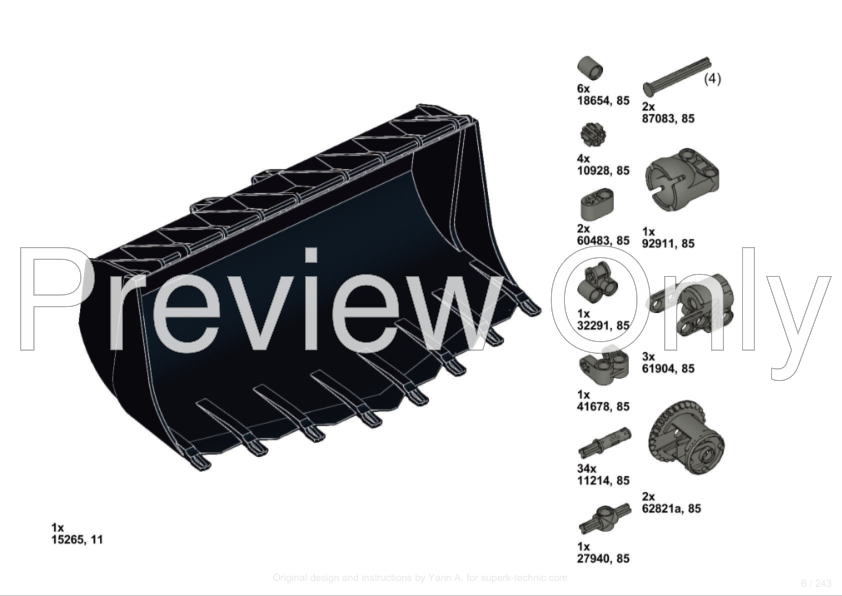 LEGO MOC Articulated Tracked Loader by Superkoala | Rebrickable - Build with LEGO