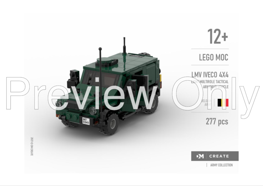 LEGO MOC Army collection - Iveco LMV 4x4 tactical vehicle - Belgian ...