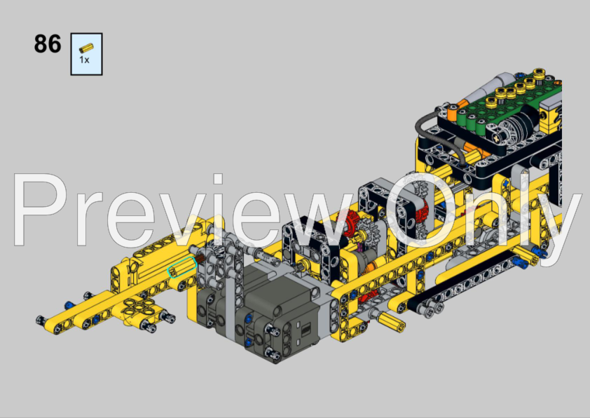 LEGO MOC-79717 42114 Road grader by mic8per | Rebrickable - Build with LEGO