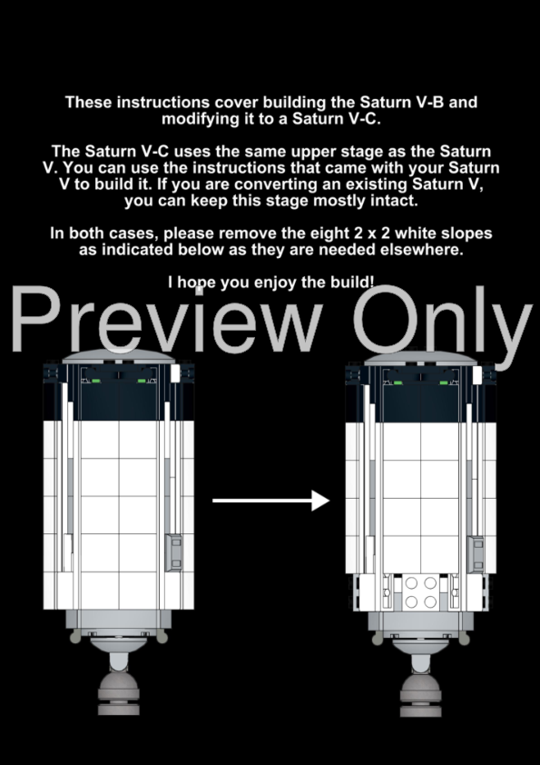 Lego Moc 21309 Saturn V B And Saturn V C By Zeegiraf Rebrickable