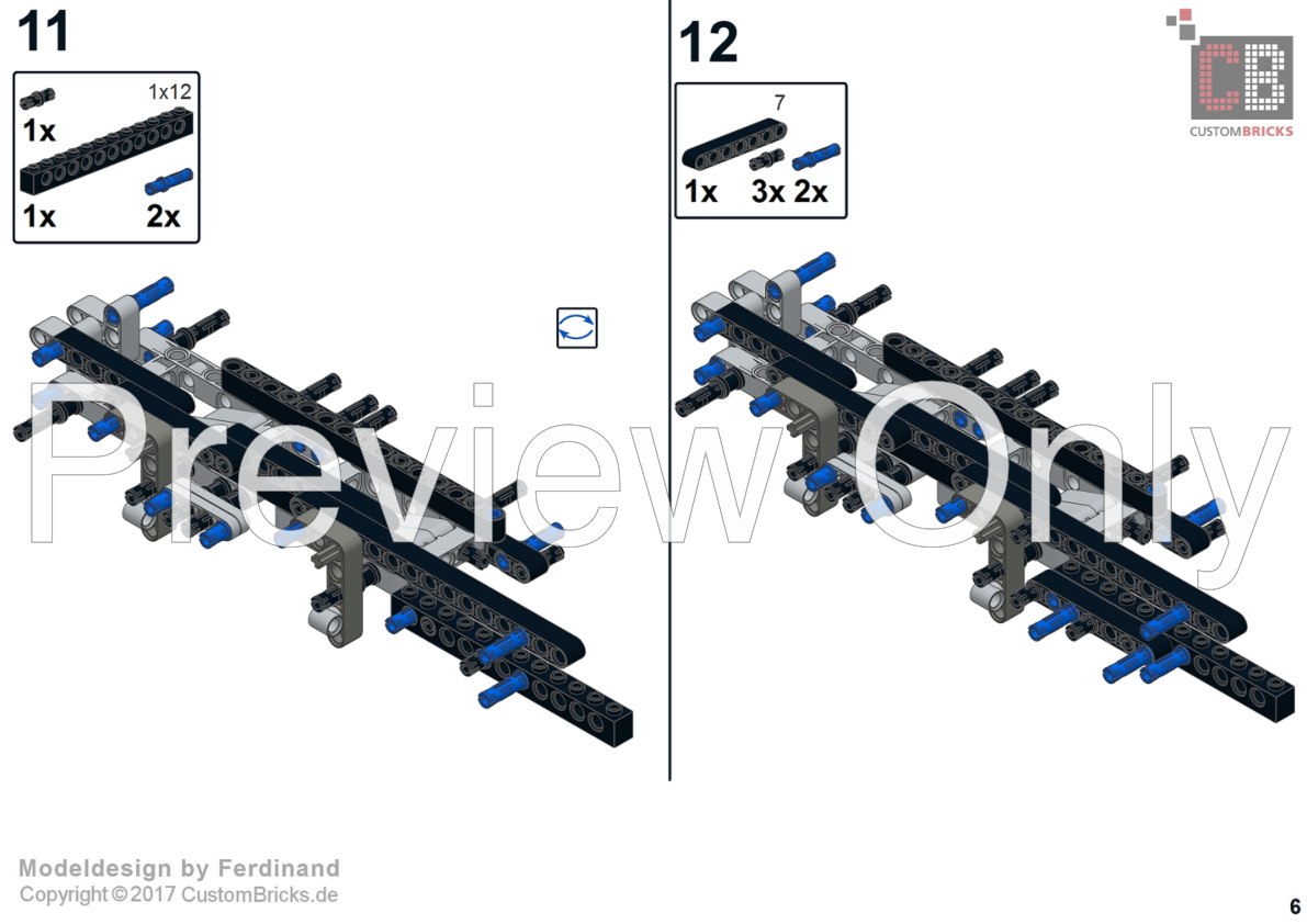 Lego Moc Custom 42043 Trailer 2 Axle With Tipping Function By