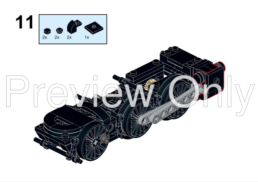LEGO MOC 1:48 Boston and Albany / New York Central D-2a Suburban Tank ...