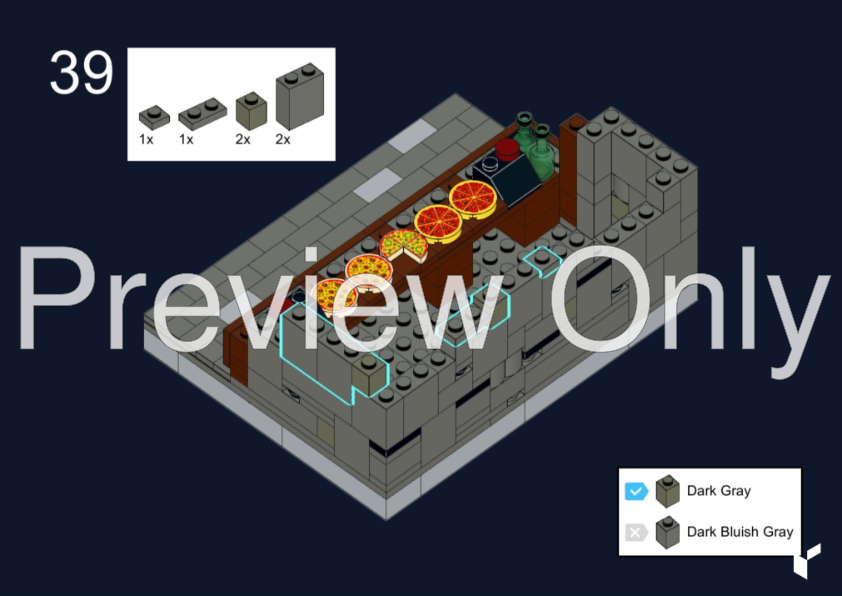 LEGO MOC Klugheim food stall by operateur | Rebrickable - Build with LEGO