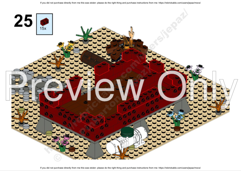 LEGO MOC Fire Observation Tower by jepaz | Rebrickable - Build with LEGO