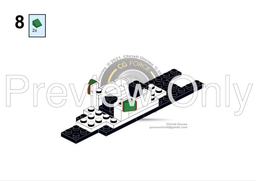 LEGO MOC F1 Jaguar R1 by CGForceDesigns | Rebrickable - Build with LEGO