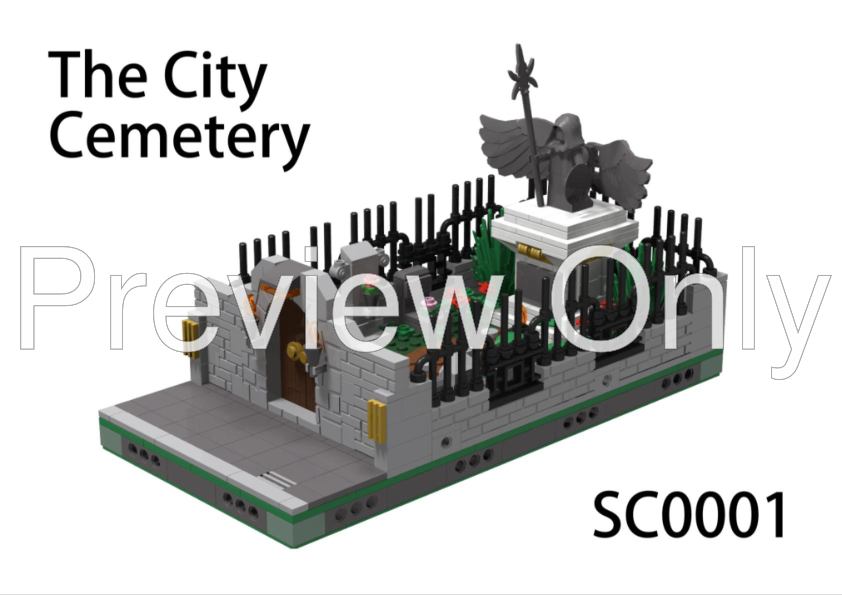 LEGO MOC City Cemetery by Olivesaxer | Rebrickable - Build with LEGO