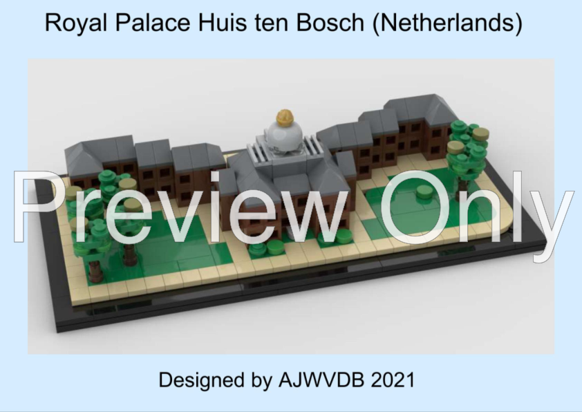 LEGO MOC Royal Dutch Palace Paleis Huis ten Bosch Landmark (The Hague ...