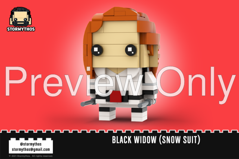 LEGO MOC Black Widow (Snow Suit) BrickHeadz by Stormythos | Rebrickable ...