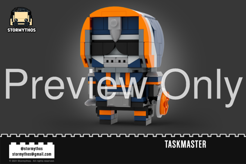 LEGO MOC Taskmaster BrickHeadz by Stormythos | Rebrickable - Build with ...