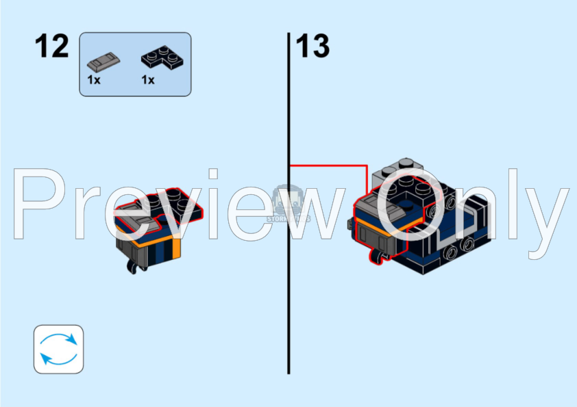LEGO MOC Taskmaster BrickHeadz by Stormythos | Rebrickable - Build with ...