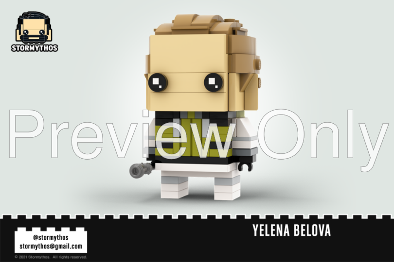 LEGO MOC Yelena Belova BrickHeadz by Stormythos | Rebrickable - Build ...