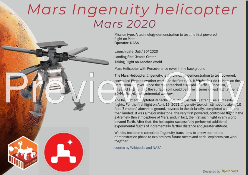 LEGO MOC NASA Perseverance Mars Rover (MARS 2020) by MOC DESIGN ...