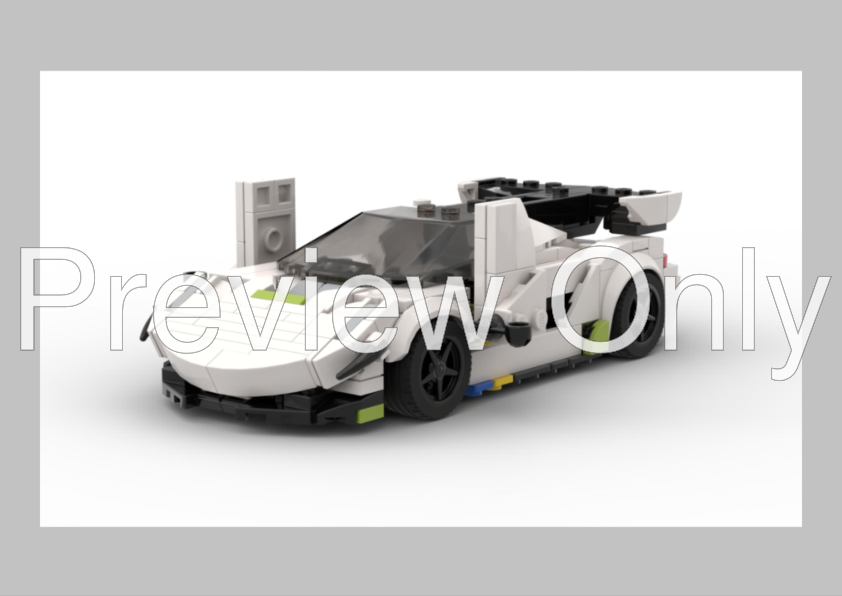 LEGO MOC Koenigsegg Jesko by Fakhri Argya | Rebrickable - Build with LEGO