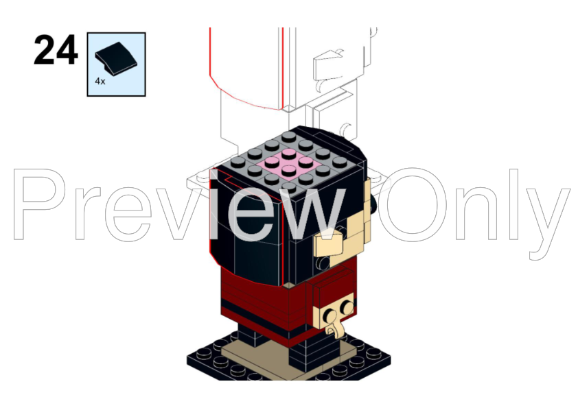 LEGO MOC ST Crew - Red Uniform - Spock, Kirk, Bones, Scotty, Uhura ...