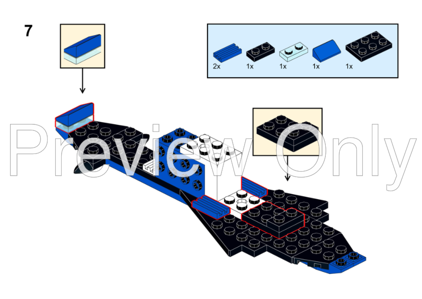 LEGO MOC Blue Arrow by Legonid | Rebrickable - Build with LEGO