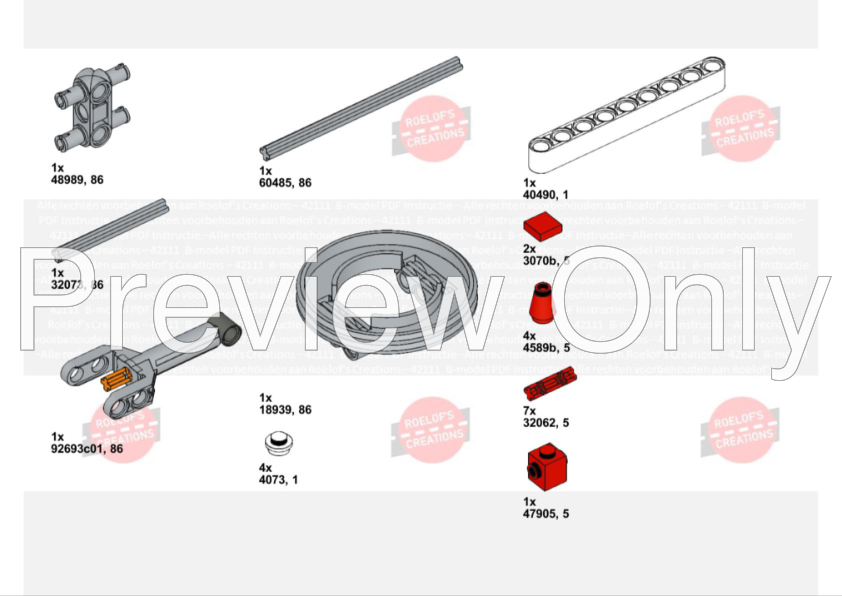 LEGO MOC-84153 B-model 42121 LEGO NAMEPLATES by Roelofs Creations ...