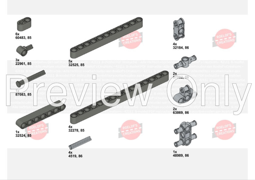 LEGO MOC-84153 B-model 42121 LEGO NAMEPLATES by Roelofs Creations ...