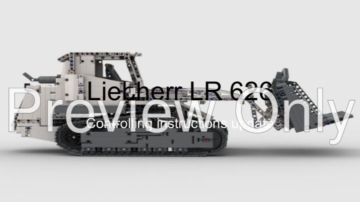 LEGO MOC Liebherr LR 626 front shovel by Building with bricks ...