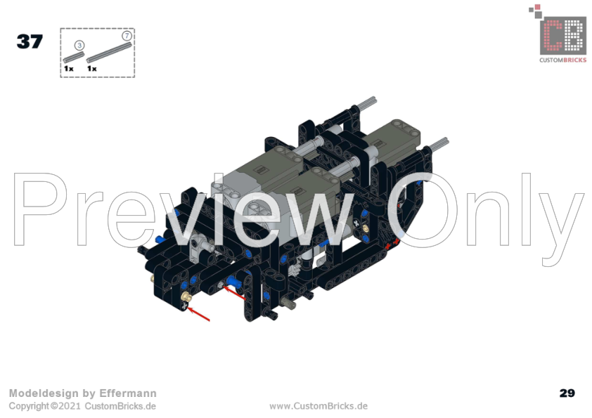 LEGO MOC Custom RC TGS Hook-lift for container by CustomBricks.de ...