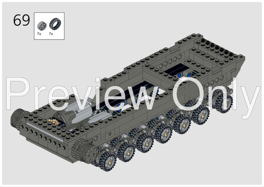 LEGO MOC RC Abrams Tank by JackieChandler | Rebrickable - Build with LEGO