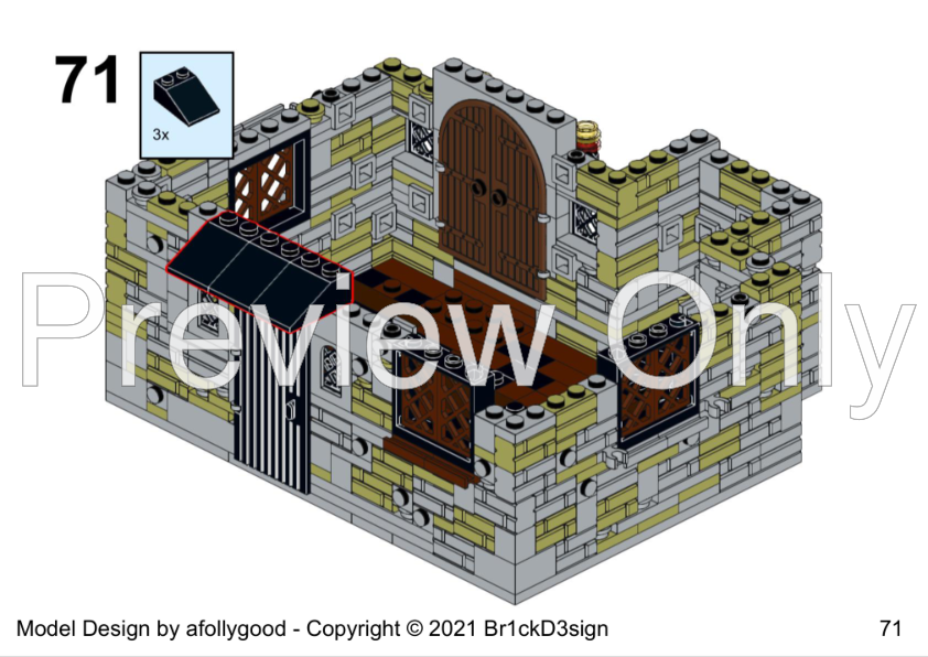 LEGO MOC Medieval Cottage by Br1ckD3sign | Rebrickable - Build with LEGO
