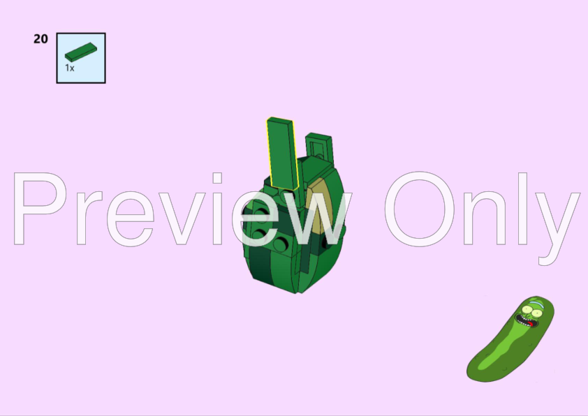 LEGO MOC Pickle Rick from Rick & Morty by GetMeBricked | Rebrickable ...