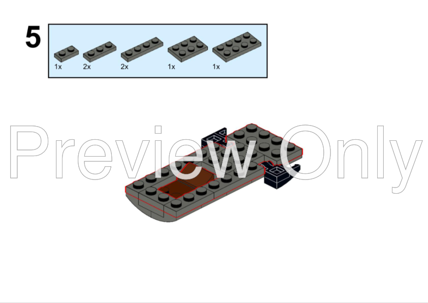 LEGO MOC PORAX P-21 Skiff by Toban | Rebrickable - Build with LEGO