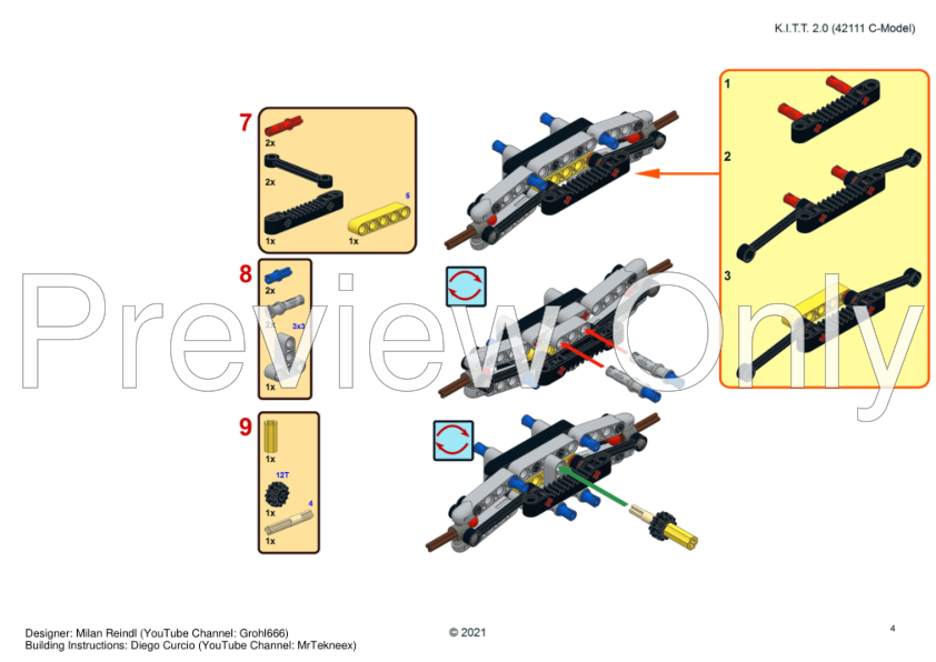 LEGO MOC K.I.T.T. (42111 C-Model V2.0) by grohl | Rebrickable - Build ...