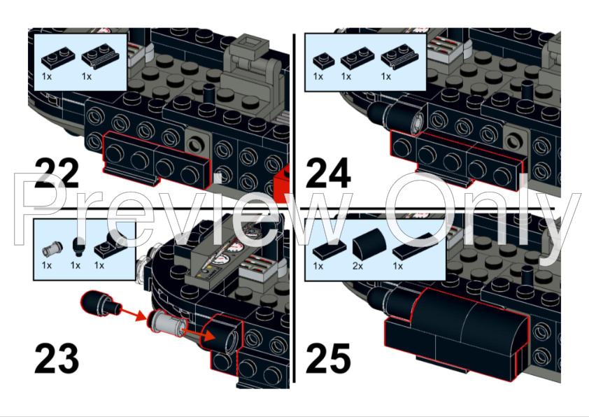 LEGO MOC MH-47G Special Forces Chinook by DinDJarJarin | Rebrickable ...