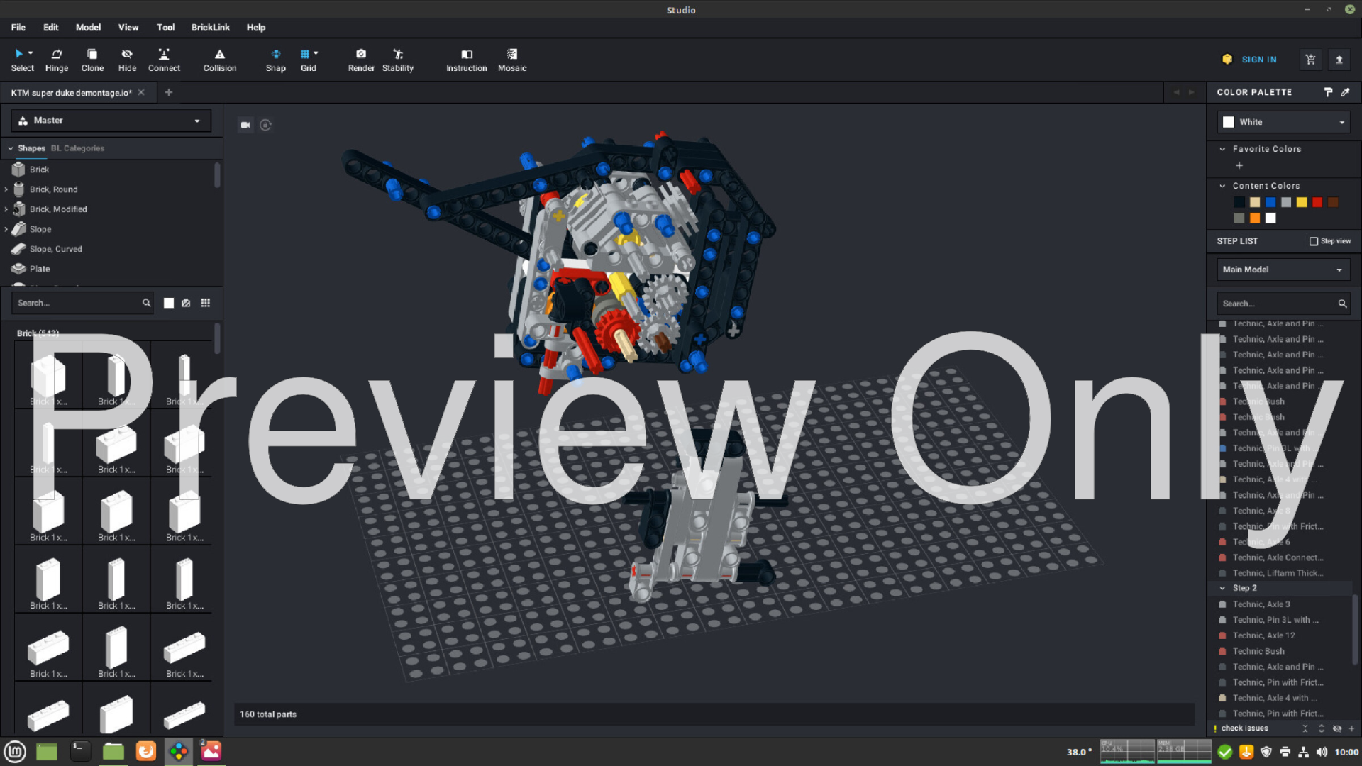 LEGO MOC KTM Super Duke by MOC NEMOOZ | Rebrickable - Build with LEGO