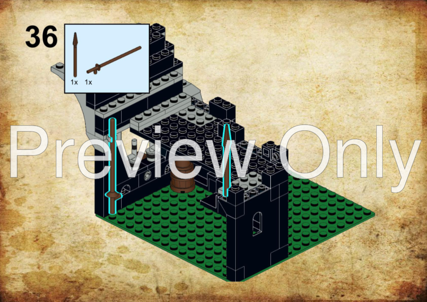 LEGO MOC River gate bridge - Alternate build 2 Lego 6085 by n2brick ...