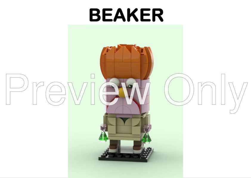 LEGO MOC Beaker from the muppet show V2 by thebricknurse | Rebrickable ...