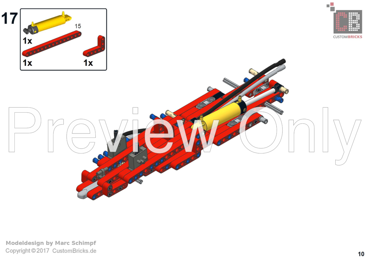 LEGO MOC 42054 Grupper with front weight and Pneumatic by CustomBricks ...