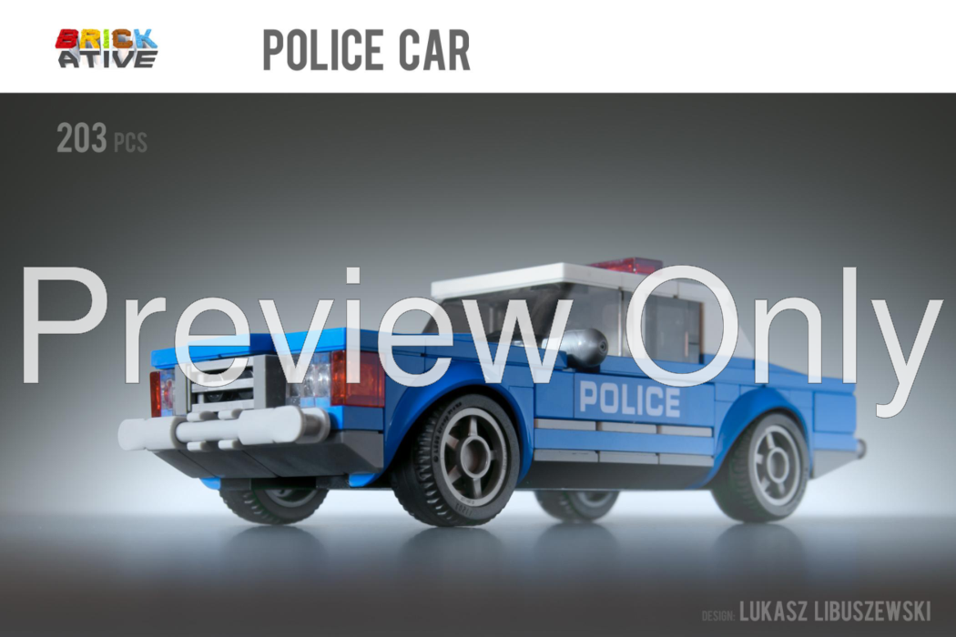 LEGO MOC Police Car by BrickAtive | Rebrickable - Build with LEGO