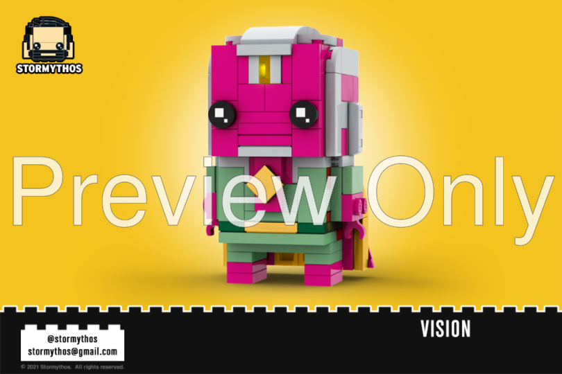 LEGO MOC Vision BrickHeadz by Stormythos | Rebrickable - Build with LEGO