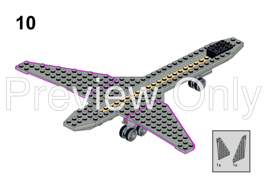 LEGO MOC 1980's Style Pan Am B707 Passenger Jet Airplane by Brick ...