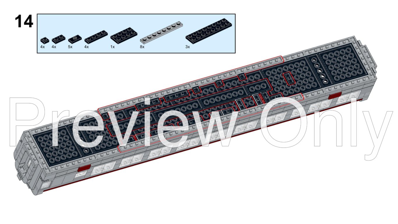 LEGO MOC 1:48 Pennsylvania Railroad P85 Coach and Parlor Cars by ...