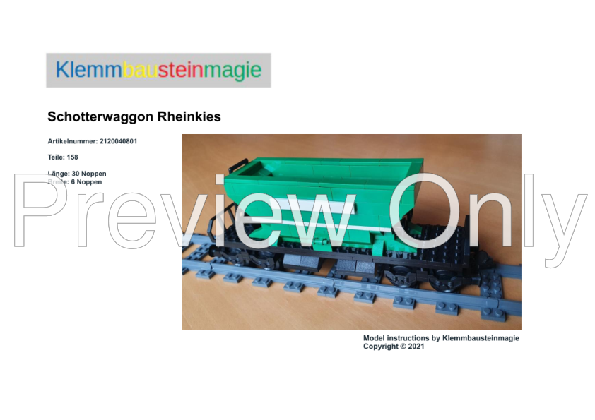 LEGO MOC Hopper Car "Rheinkies" by Klemmbausteinmagie | Rebrickable ...
